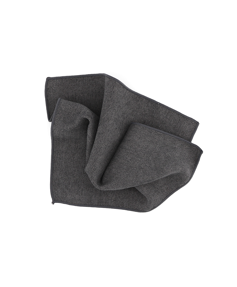 Grey pocket square - Soft Velvet - HOW TO Accessories for men